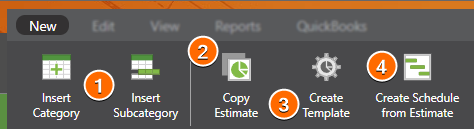 Guide to Using the Estimating Toolbar