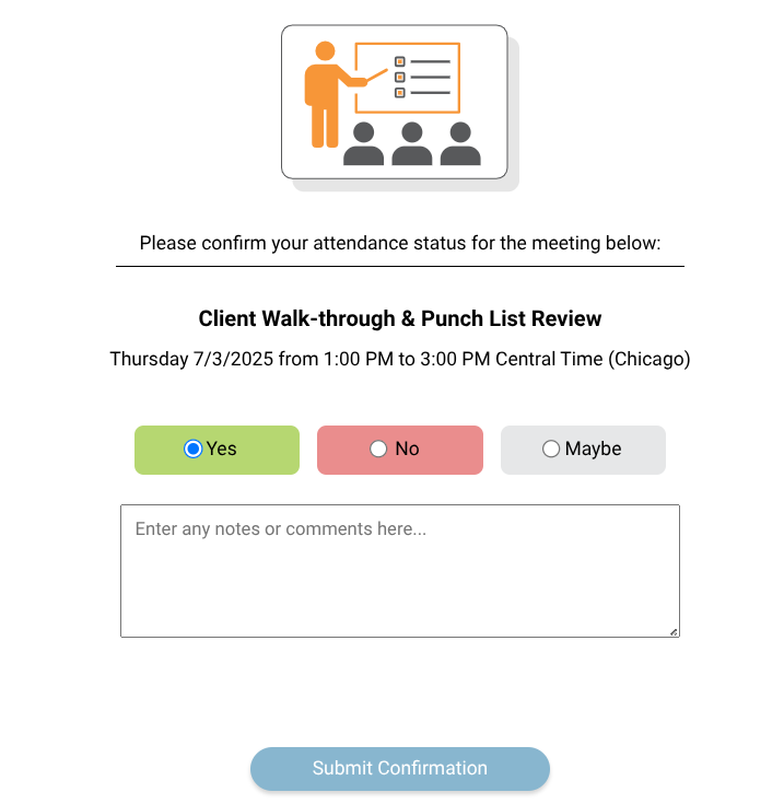Accept or Reject a Meeting Invitation