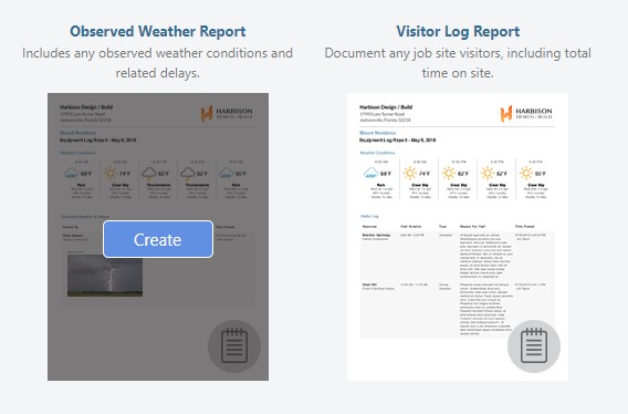 Create an Observed Weather Report