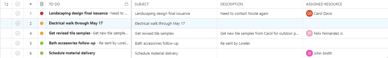 Edit Subject & Description Text Settings